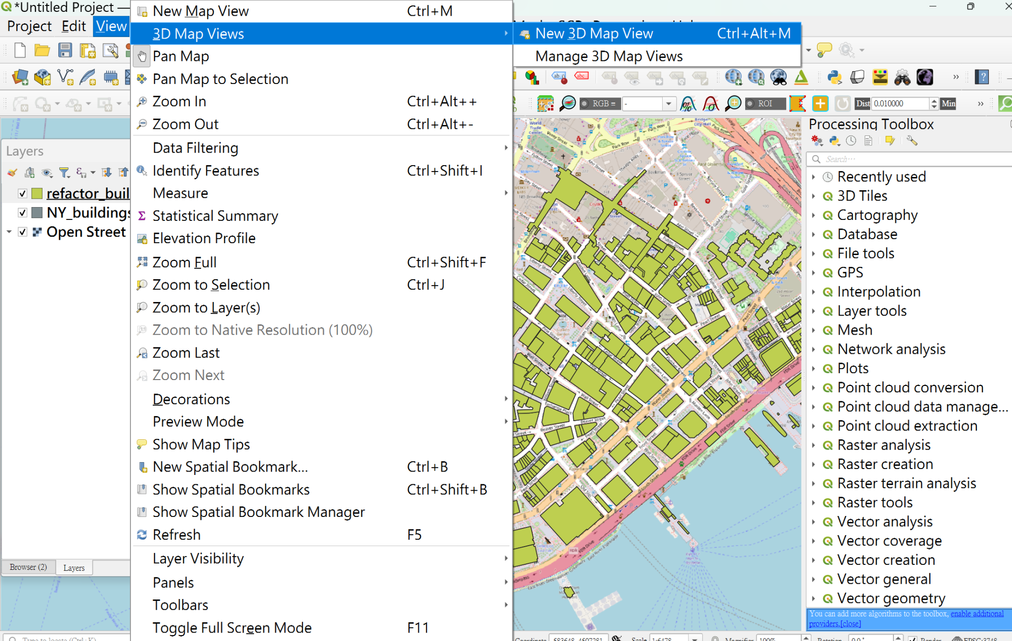 35.建立3D Buildings Models in QGIS - 地學網站