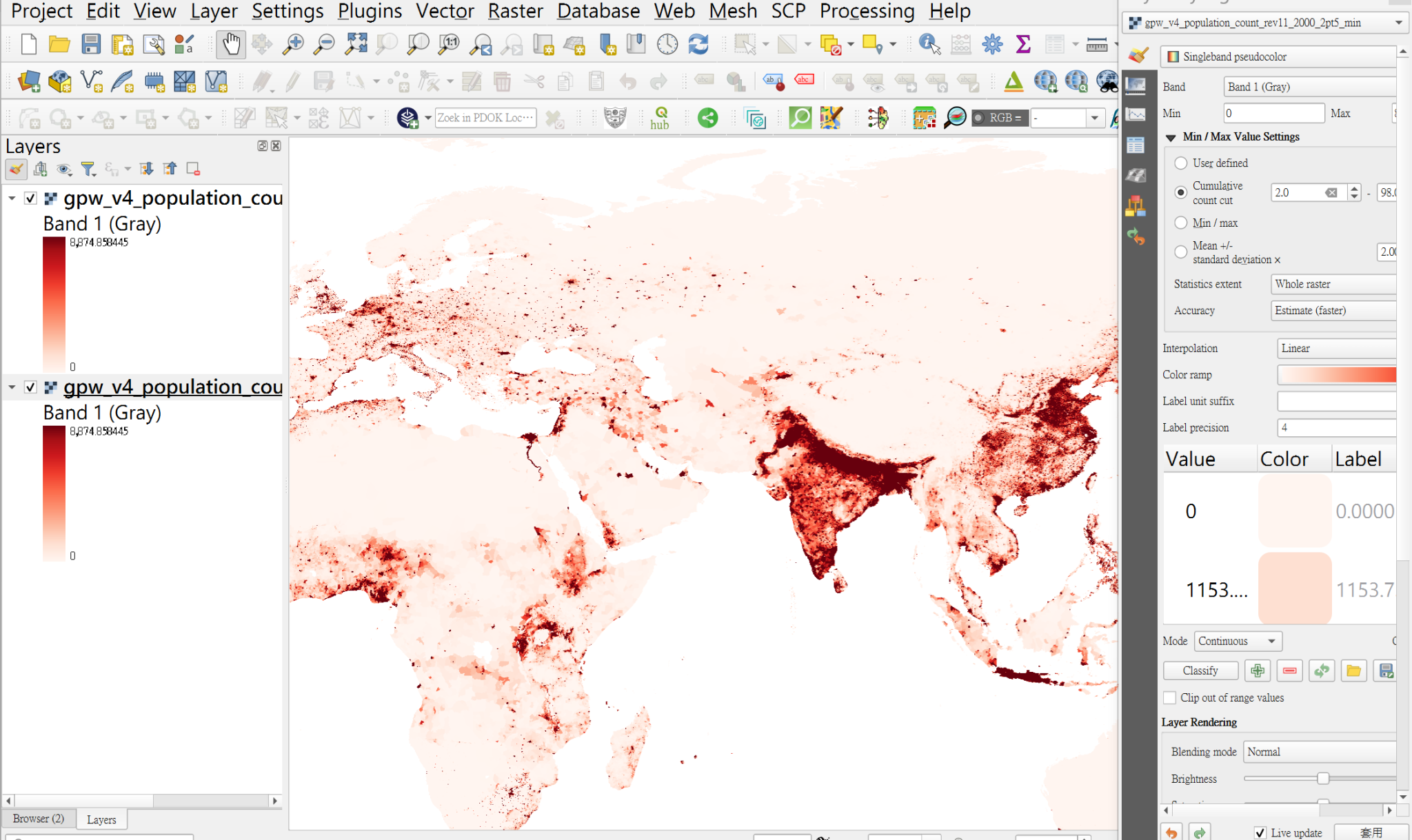 42.World Population Change from 2000 to 2020 - 地學網站
